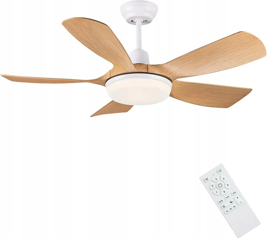 Stropní ventilátor Newday ND421162WMDE béžový/hnědý