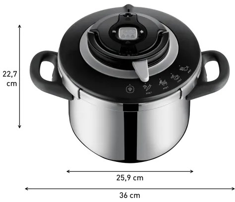 Tefal - Sada tlakových hrnců 4,5/6 l CLIPSO+ CHEF