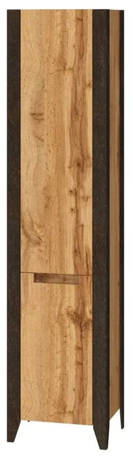 Lavedo Queen Wotan Oak 190 vysoká skříňka do koupelny