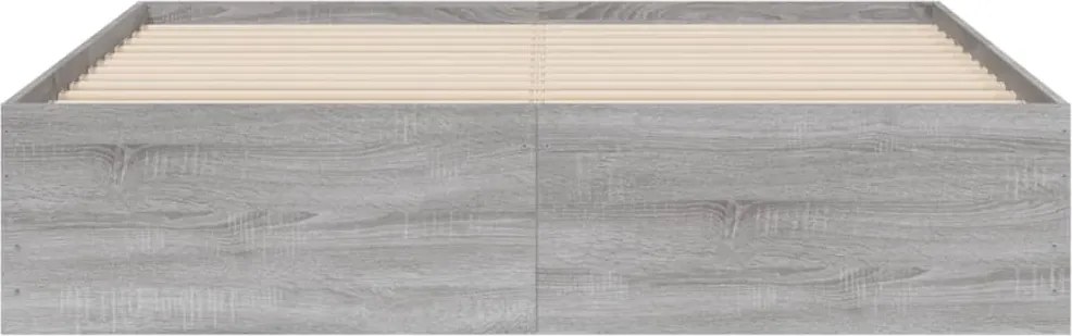 Rám postele se zásuvkami šedý sonoma 150 x 200 cm kompozit 3207271