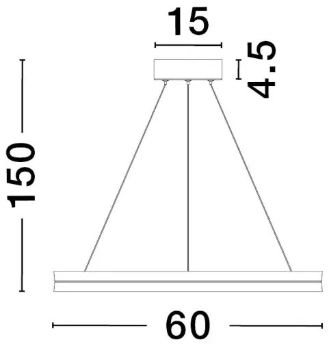 LED lustr Cantria 60