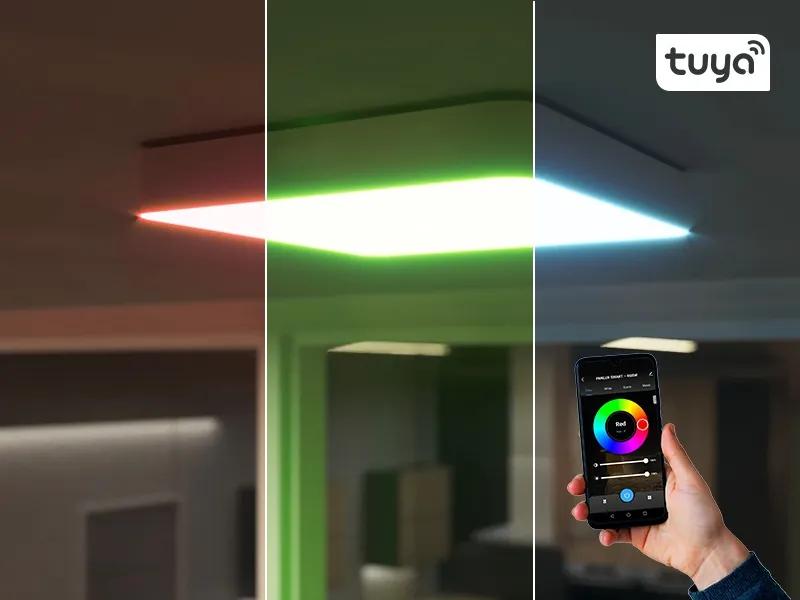 PANLUX Přisazené chytré LED svítidlo VERONA SQUARE SMART Tuya Wifi, bílá