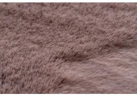 koberec BUNNY růžový, imitace králíčí kožešiny velikost 140x190 cm | krásné koberce cz