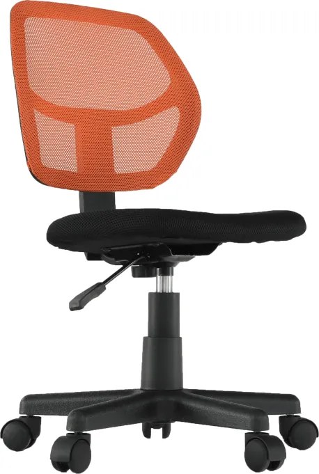 Tempo Kondela Dětská židle MESH, oranžová/černá