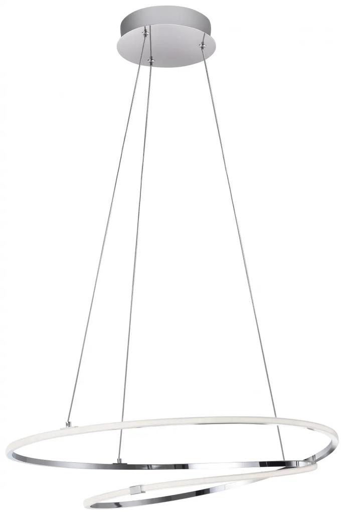 Originální závěsné LED svítidlo Viareggio v elegantním chromovém designu (29 W LED, Ø 560 mm) NV 8101201