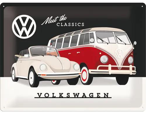 Postershop Plechová cedule: Volkswagen (Meet the Classic) - 30x40 cm