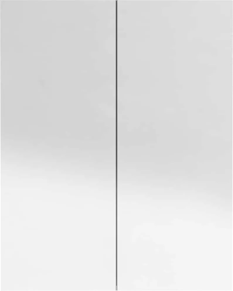 Koupelnová skříňka se zrcadlem 60 x 15 x 75 cm MDF zářivě černá 331524