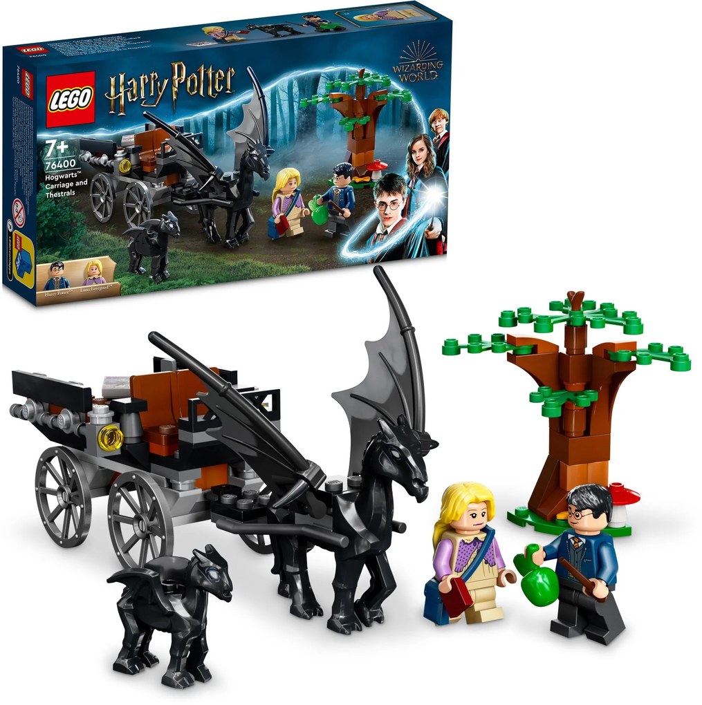 Lego stavebnice lego harry potter 76400 bradavice: kočár a testrálové