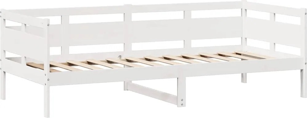 Válenda se zásuvkami bílá 90 x 200 cm masivní borovice 3302115