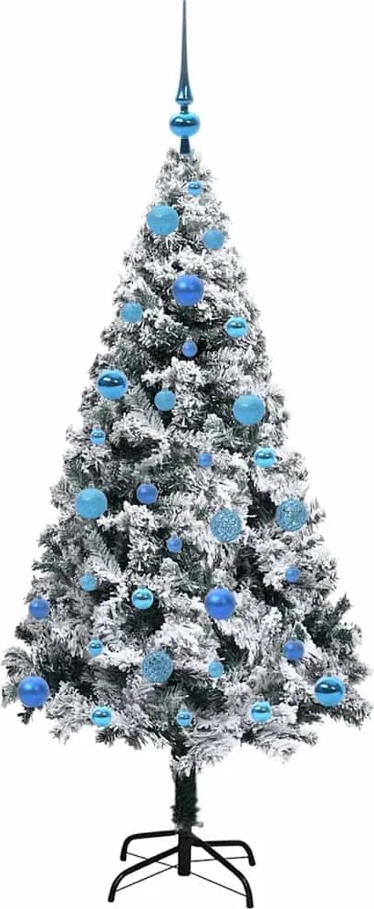 Umělý vánoční stromeček Bílá 150 cm PVC, ocel a plast 3396956