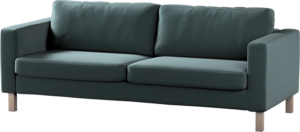 Potah na pohovku IKEA Karlstad, 3-místná, rozkládací barva zelená látka sametová