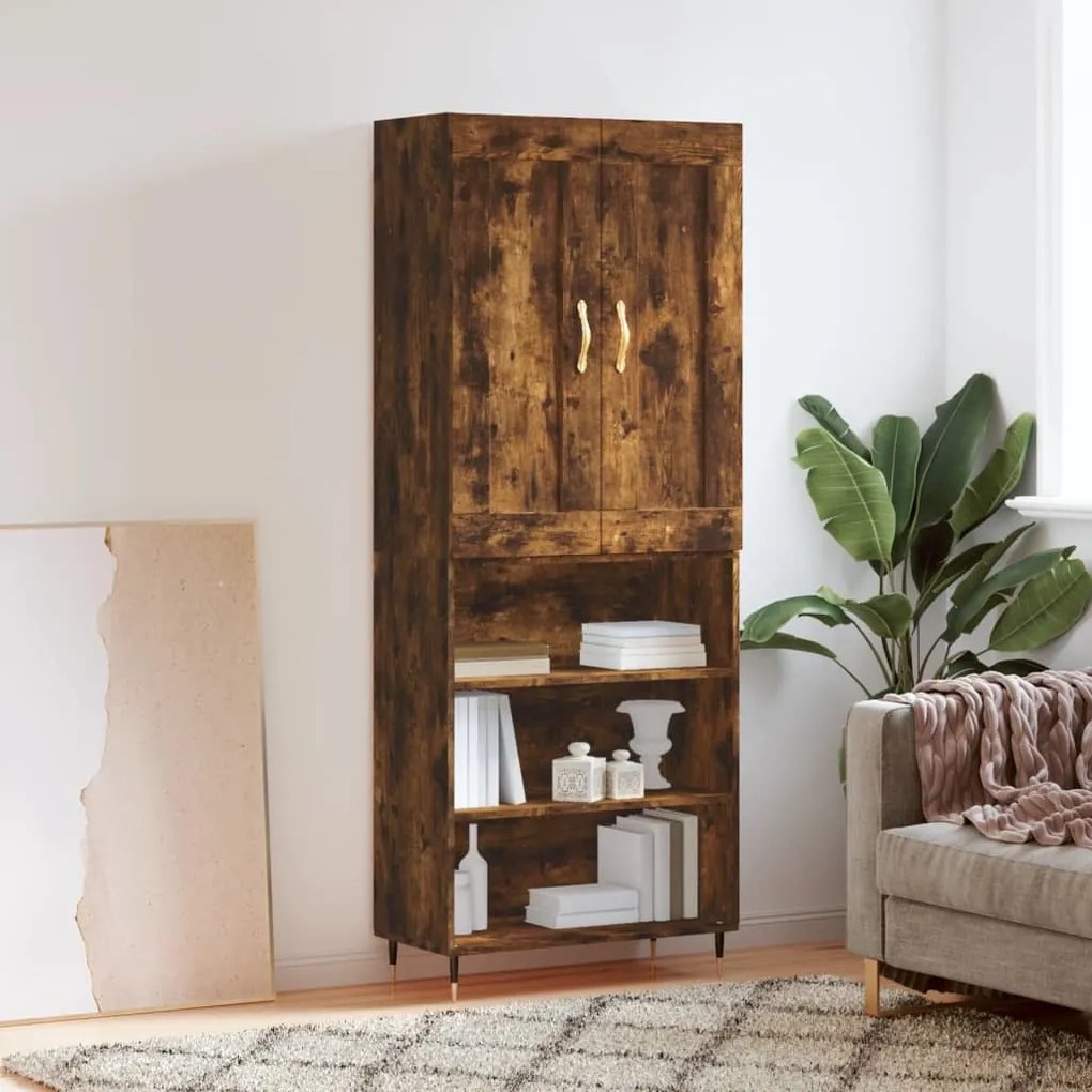 vidaXL Skříň highboard 69,5 x 34 x 180 cm kompozitní dřevo [3200052] Barva: Betonová šedá