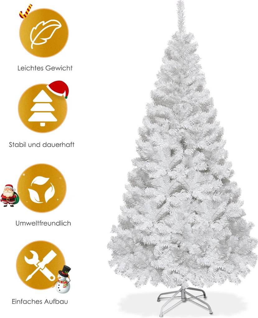 Costway Christmas Tree Umělý vánoční stromek s kovovým stojanem