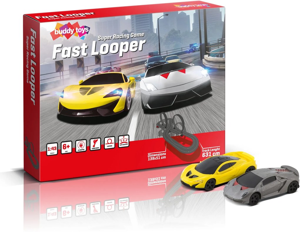 Autodráha buddy toys autodráha fast looper