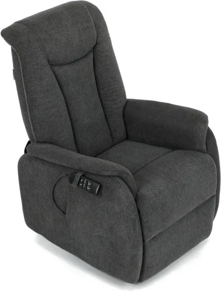 Polohovací křeslo šedé, elektrické TV-L8963 GREY2