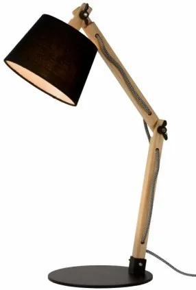 LUCIDE OLLY Desk lamp E14 L43 D15,5 H68cm Black, stolní lampa