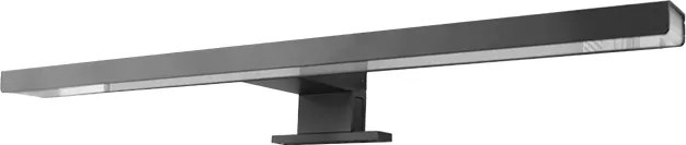 Mereo, Mereo Led koupelnové osvětlení nad zrcadlo, černá, 40 cm, 7 W, 455 lm, 4000 K, IP44, 230 V, MER-CN700B40