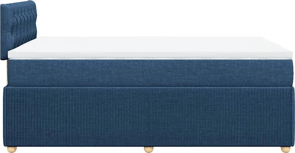 Box spring postel s matrací modrá 120x200 cm textil 3289736