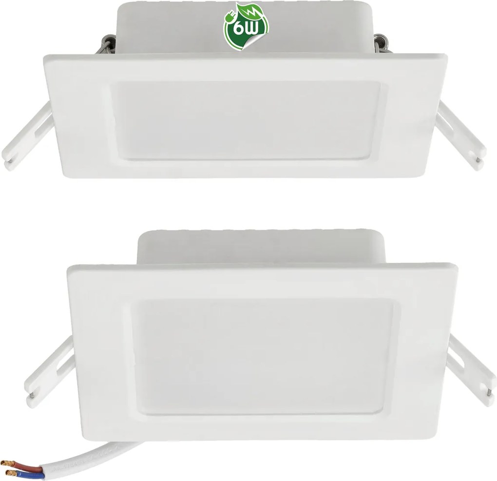Zapuštěné LED stropní svítidlo 6W 660lm 4000K bílé