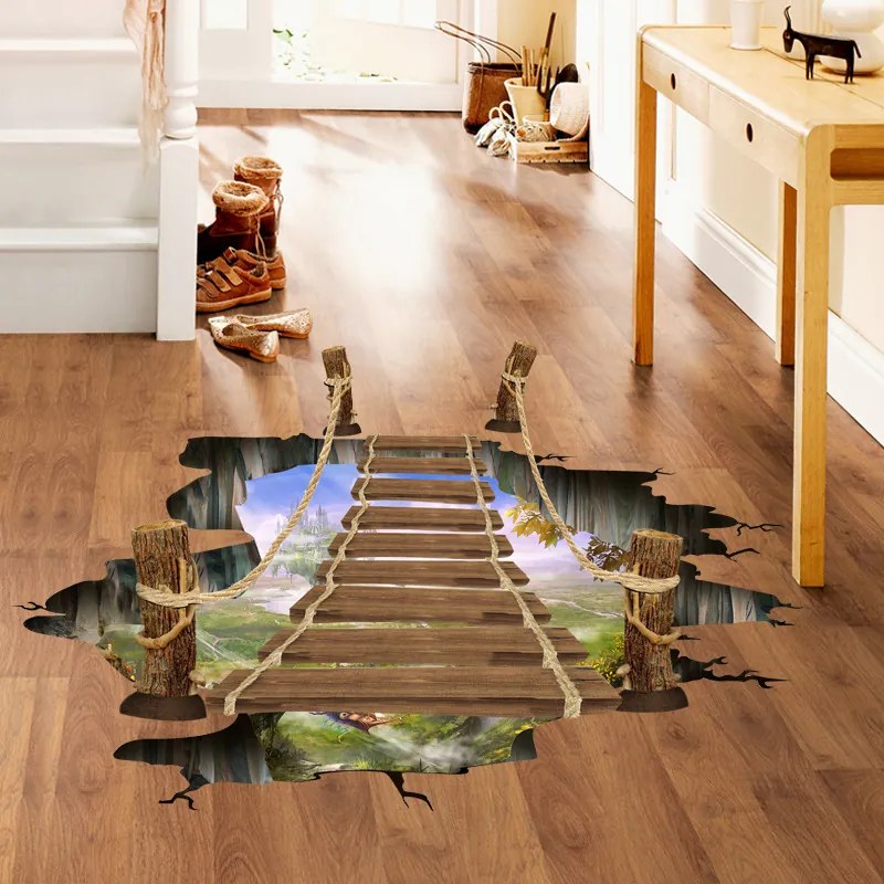 Živá Zeď Samolepka na zeď 3D Lávka