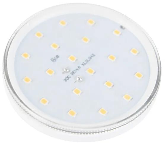 Sada 5 GX53 3-stupňových stmívatelných v Kelvinových LED žárovkách 3W 350 lm 3000-6500K
