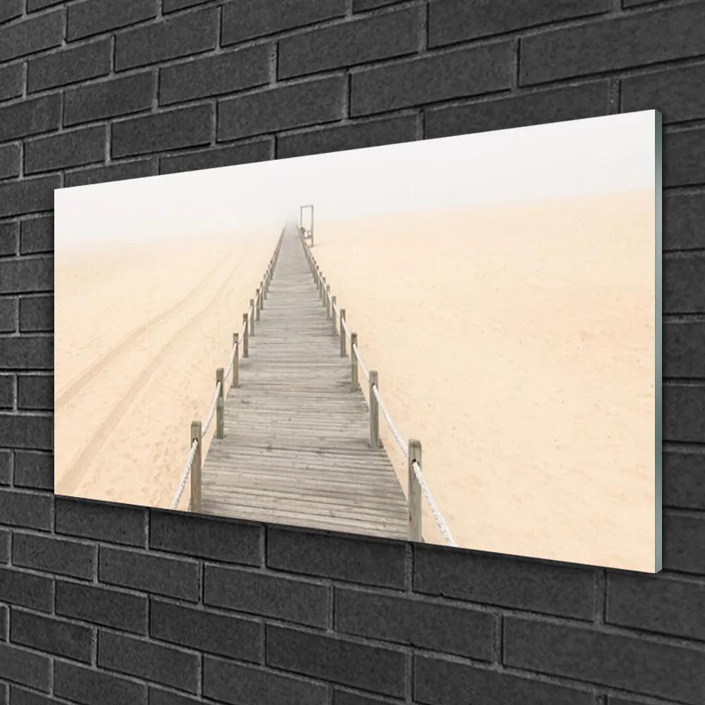 Obraz na skle Most Písek Architektura 100x50 cm