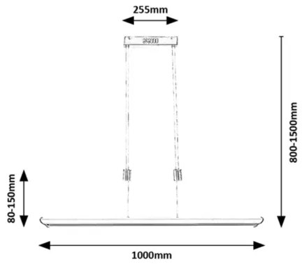 Rabalux 72011 - LED RGB Stmívatelný lustr na lanku TEMPERIUS LED/24W/230V + DO