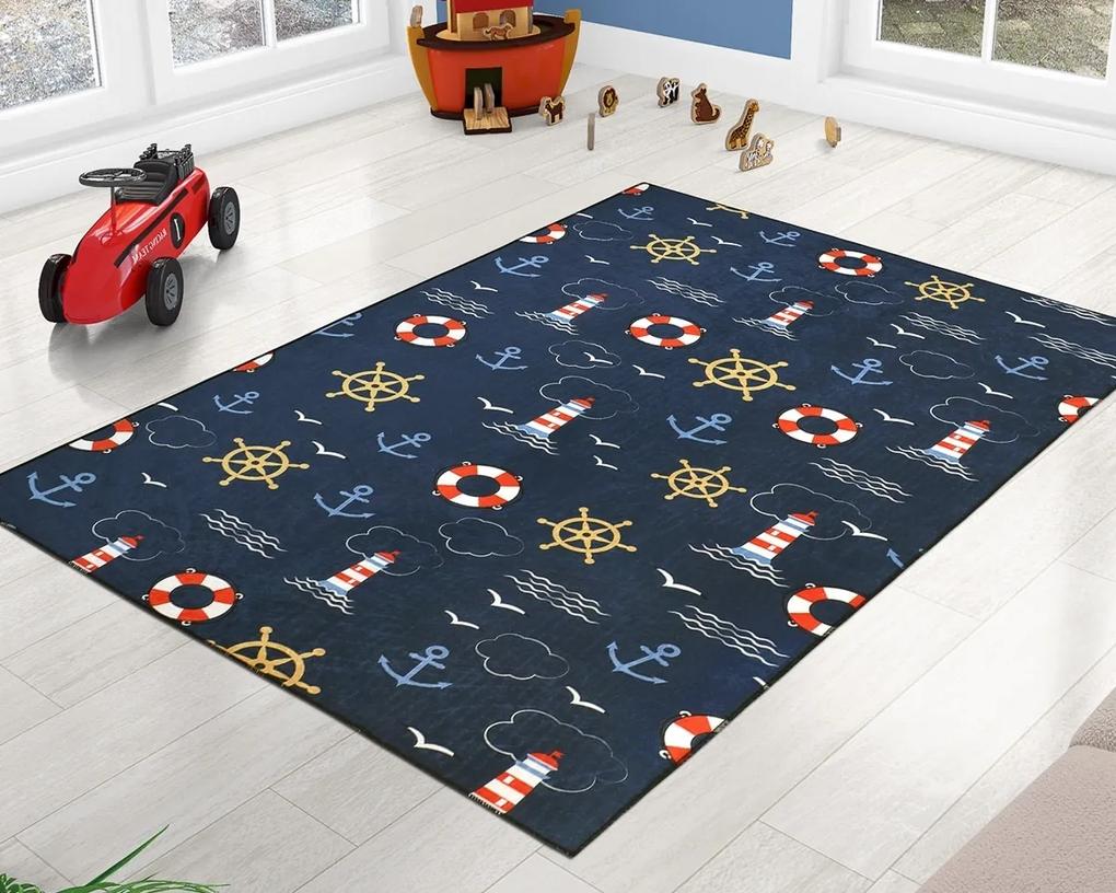 Bellatex Dětský koberec, běhoun kusový 3D MOŘE, 100x150cm