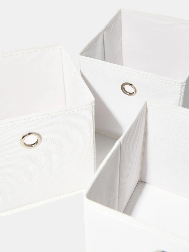 Sinsay - Sada úložných krabiček 3 pack - krémová