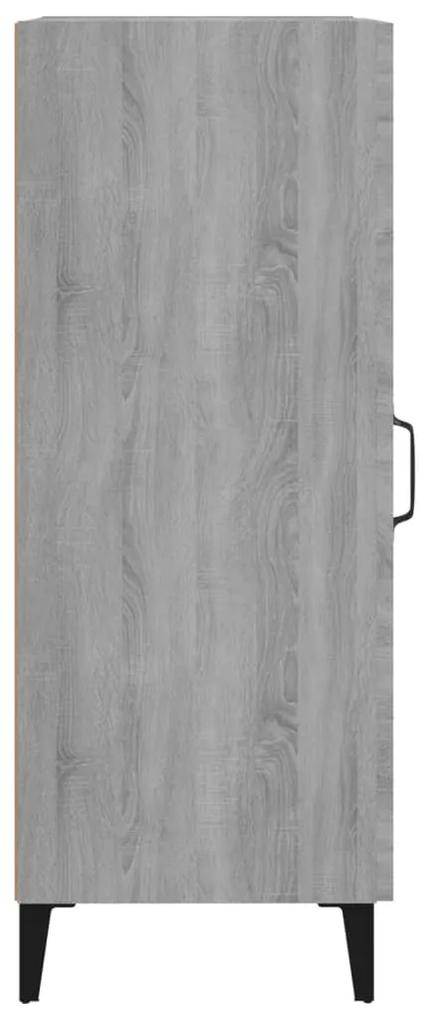 Příborník šedý sonoma 34,5 x 34 x 90 cm kompozitní dřevo