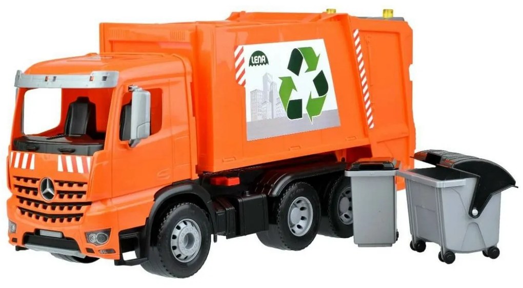 Lena Auto popelář plast 53cm Mercedes Arocs v krabici 54x26x20cm 04614