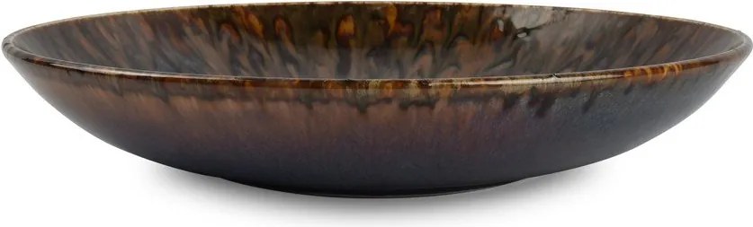 Hnědý hluboký porcelánový talíř ø 26 cm Resto – BonBistro