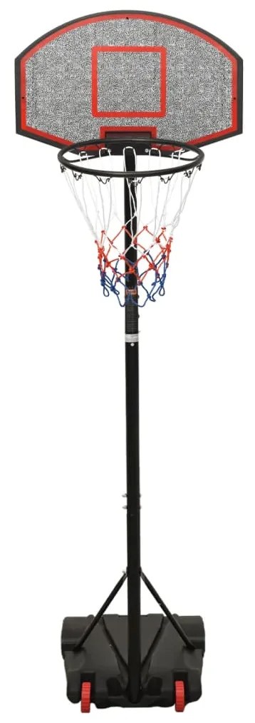 vidaXL Basketbalový koš černý 216–250 cm polyethylen