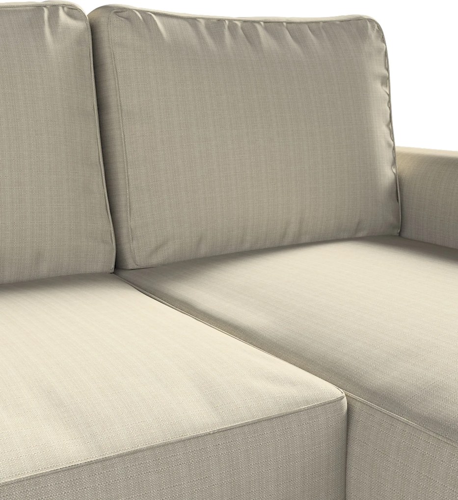 Potah na pohovku IKEA Backabro rozkládací se šezlongem barva béžová látka pletený vzor