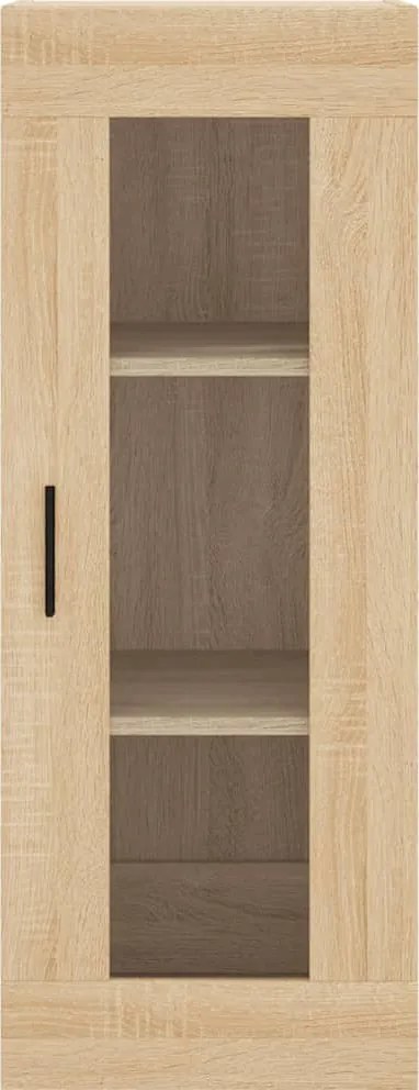 vidaXL Skříň highboard 34,5x34x180 cm kompozit [3199508] Barva: hnědý dub