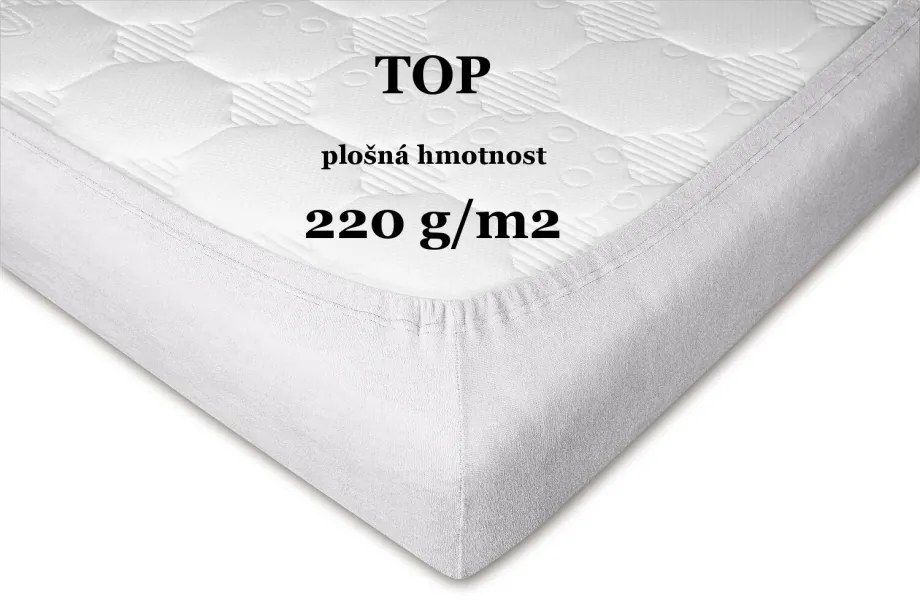 DADKA Froté prostěradlo stříbrné Rozměr 35x75x2