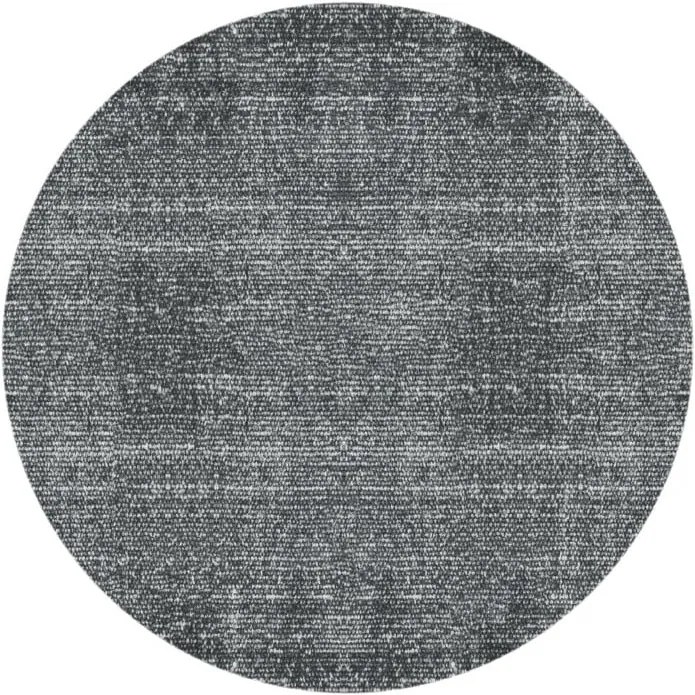 Černý bavlněný koberec PT LIVING Washed, ⌀ 150 cm