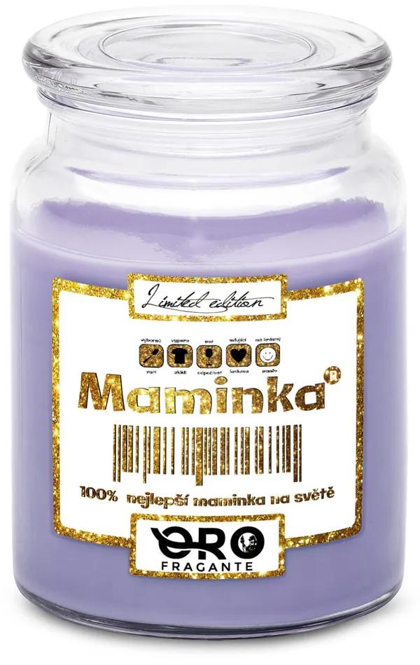 Svíčka Maminka 100% (Vůně svíčky: Levandule)