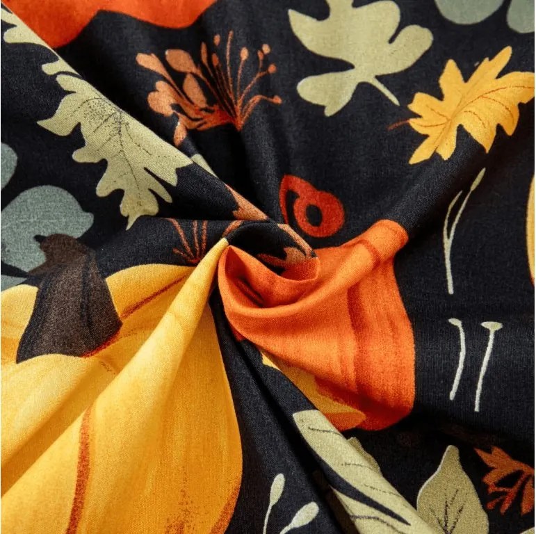 Prostěradlo z mikrovlákna ORANGE PUMPKINS barevné 180x200 cm