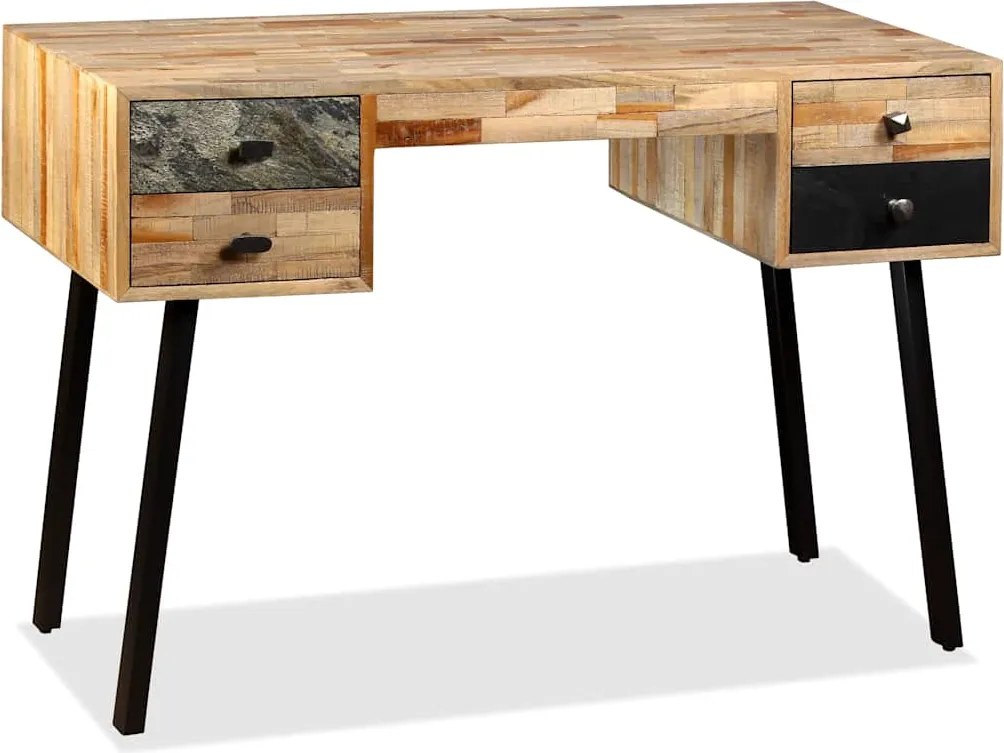 Psací stůl masivní recyklovaný teak 110 x 50 x 76 cm 245402