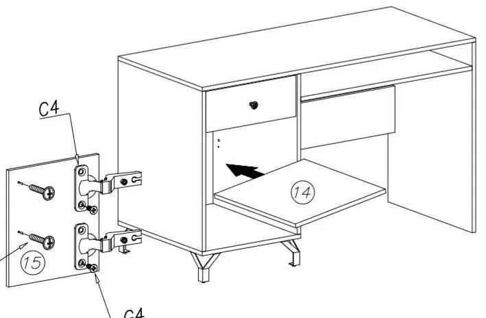 Dětský pokoj Bergen C - bílá