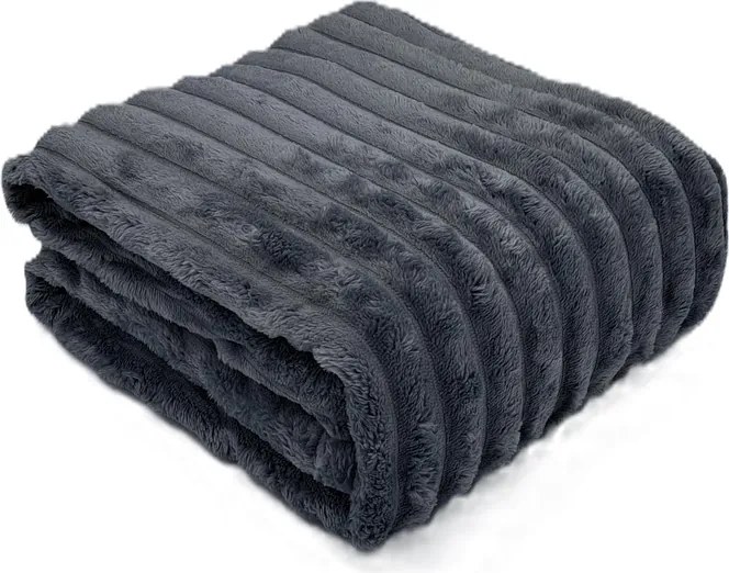 Jahu deka mikro Stripe šedá 150x200 cm