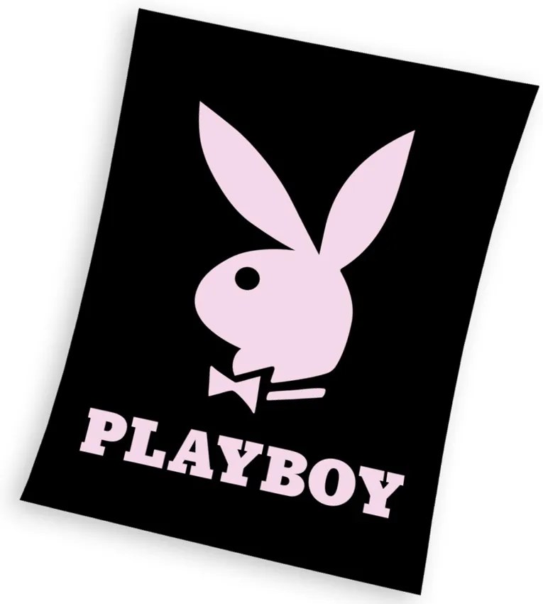 Deka playboy black 150x200 cm