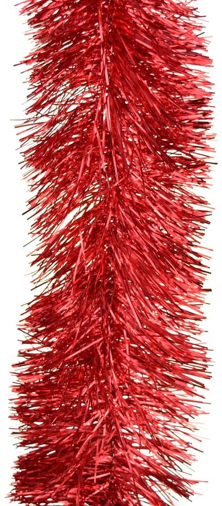 Vánoční řetěz červený, dlouhý 4,5 m