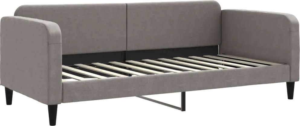 Válenda s přistýlkou a matracemi taupe 90 x 200 cm textil 3196837