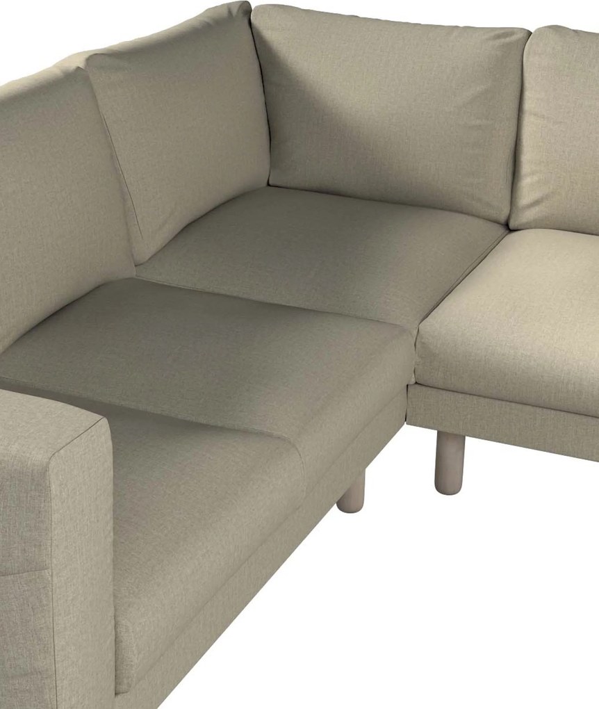 Potah na pohovku IKEA Norsborg rohová 4-místná barva béžová látka pletený vzor