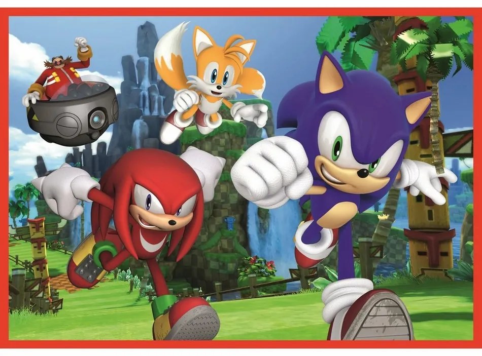 Trefl Puzzle Sonic Dobrodružná jízda, 4v1 (35, 48, 54, 70 dílků)