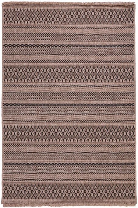 Koberec Indiana 08656A JUTE / BLACK