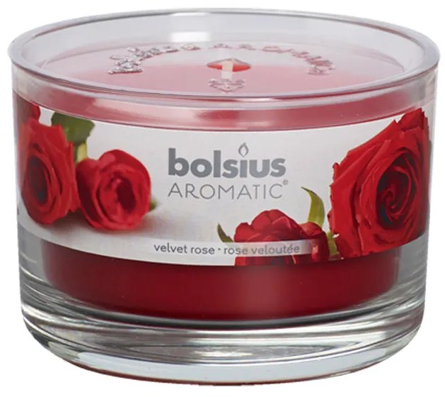 Bolsius Aromatic Velvet Rose 63 x 90 mm