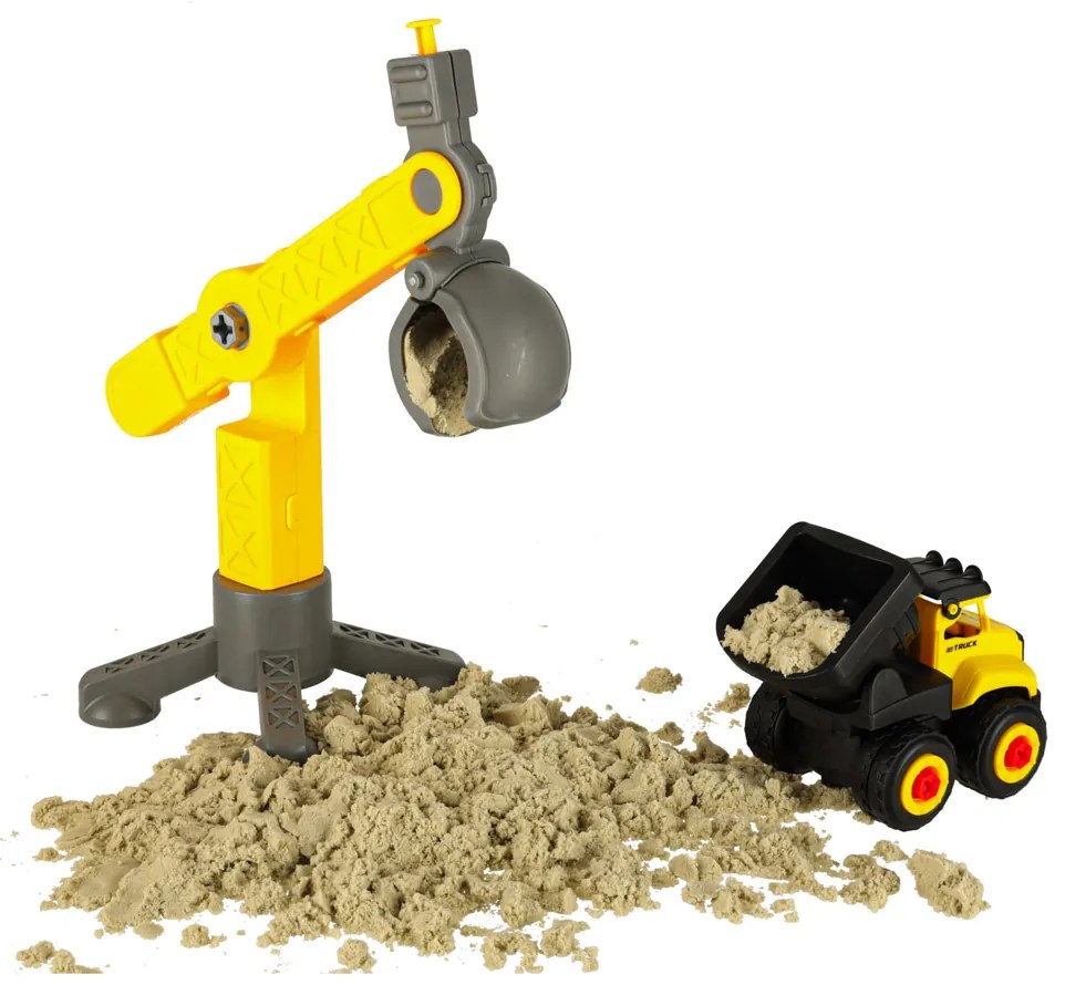 Creative Corner Dětský písek 1100g hradní vozidla formičky figurky kreativní sada